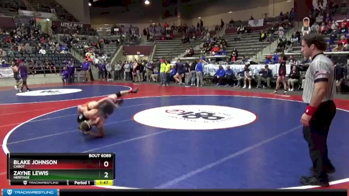 6A 126 lbs Semifinal - Zayne Lewis, Heritage vs Blake Johnson, Cabot