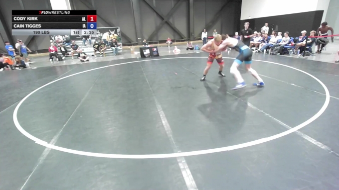 190 lbs Cody Kirk, Alabama vs Cain Tigges, Iowa