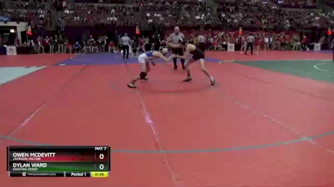 D3-113 lbs Cons. Round 1 - Owen McDevitt, Jackson-Milton vs Dylan Ward ...