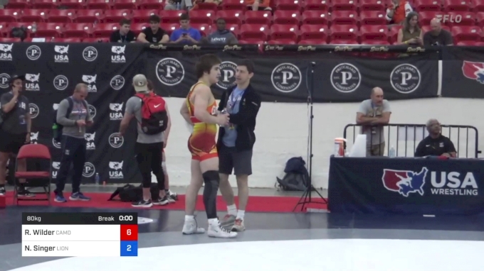 80 kg Cons 8 #2 - Ryder Wilder, Camden County High School Wrestling vs ...