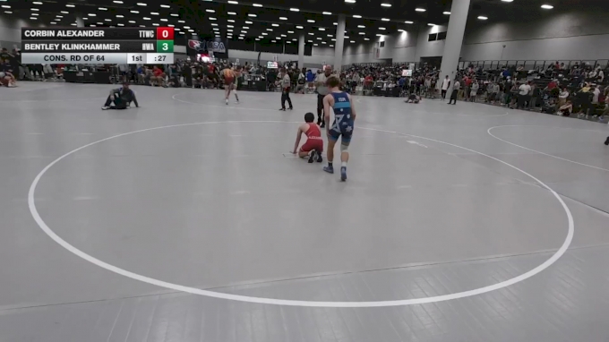 120 lbs Cons. Rd Of 64 - Corbin Alexander, Team Tulsa Wrestling Club vs ...