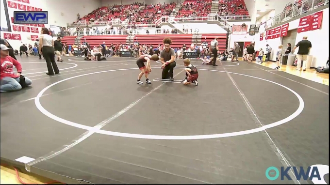 52 lbs Quarterfinal - Talyn George, Weatherford Youth Wrestling vs ...