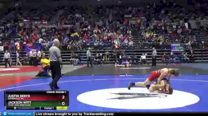 125 lbs Champ. Round 1 - Justin Skryd, Naperville WC vs Jackson Witt ...