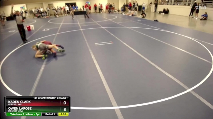 121 Championship Bracket Champ. Round 3 - Owen LaRose, Mounds View vs ...