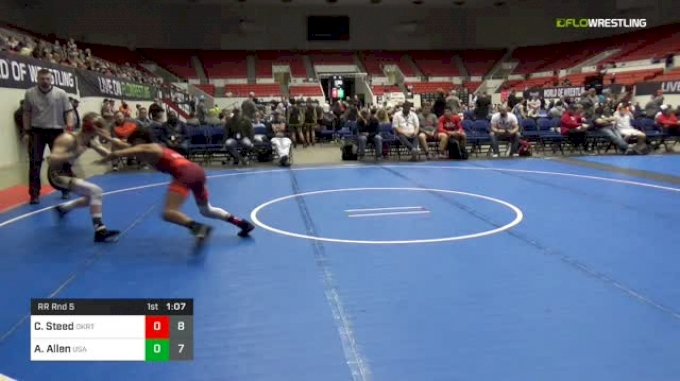 100 lbs Rr rnd 5 - Cameron Steed, Team OKRTC vs Avery Allen, Team USA