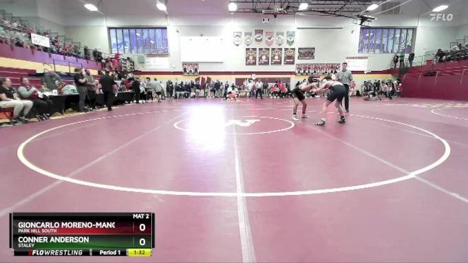 132 lbs Champ. Round 1 - Conner Anderson, STALEY vs GionCarlo Moreno ...
