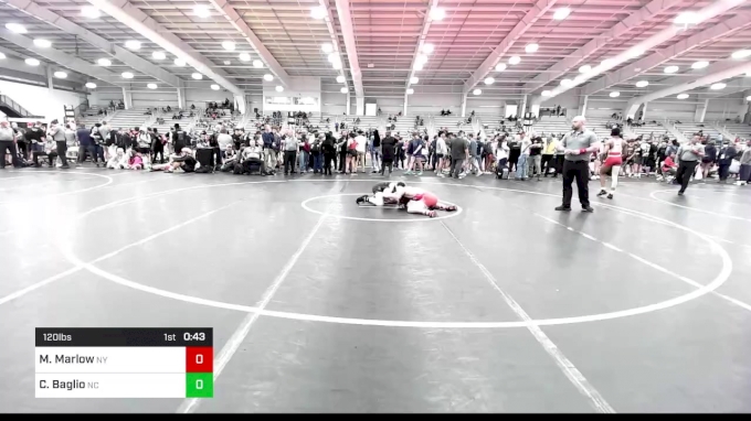 120 lbs Consi Of 4 - Matthew Marlow, NY vs Charleston Baglio, NC