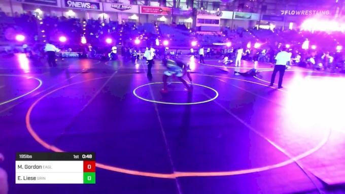 195 lbs Consi Of 4 - Marcel Gordon, Eaglecrest WC vs Ethan Liese ...