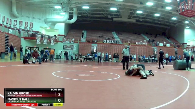 190 lbs Semifinal - Maximus Hall, Salem Lions Wrestling Club vs Kalvin ...