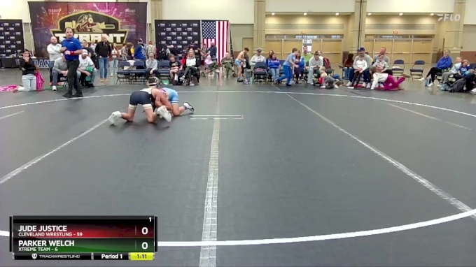 100 lbs Round 7 (8 Team) - Jude Justice, Cleveland Wrestling vs Parker ...