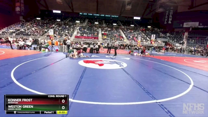 3A-120 lbs Cons. Round 1 - Weston Green, Green River vs Konner Frost ...