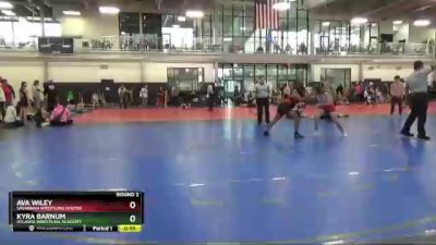 139 lbs Round 2 - Ava Wiley, Savannah Wrestling Center vs Kyra Barnum ...