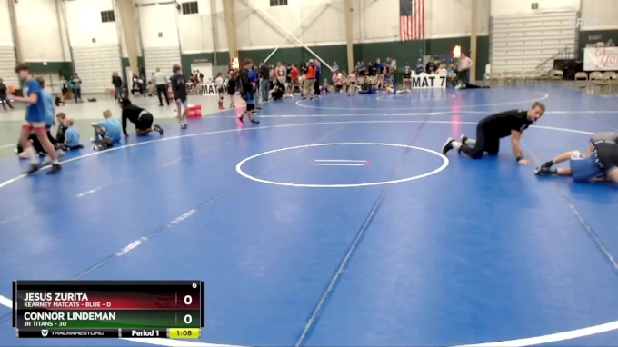 90 lbs Round 3 (8 Team) - Connor Lindeman, JR Titans vs Jesus Zurita ...