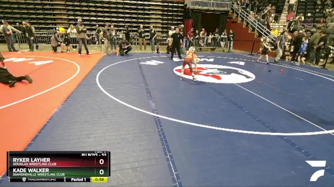 53 lbs 2nd Place Match - Ryker Layher, Douglas Wrestling Club vs Kade ...