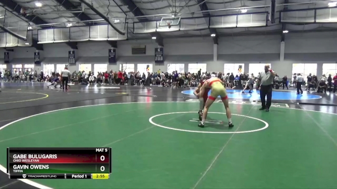 141 lbs Champ. Round 1 - Gabe Bulugaris, Ohio Wesleyan vs Gavin Owens ...
