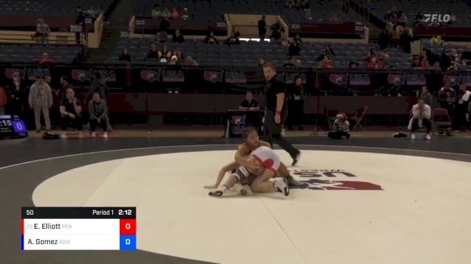 50 lbs Cons. Round 3 - Elizabeth Elliott, Pennsylvania vs Adriana Gomez ...