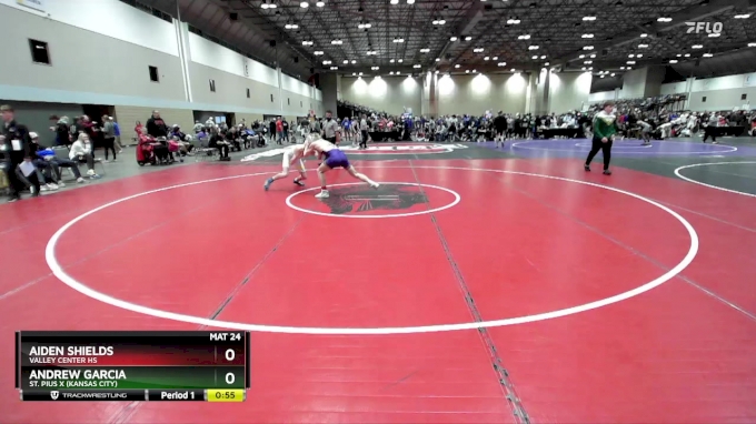 126 lbs Cons. Round 4 - Aiden Shields, Valley Center HS vs Andrew ...