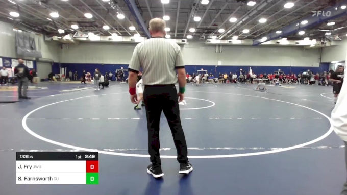 133 lbs Round Of 16 - Joziah Fry, Johnson & Wales vs Stone Farnsworth ...