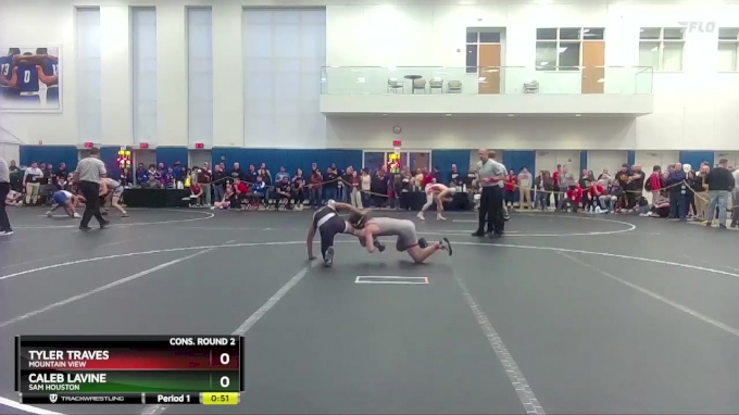 138 lbs Cons. Round 2 - Tyler Traves, Mountain View vs Caleb Lavine ...