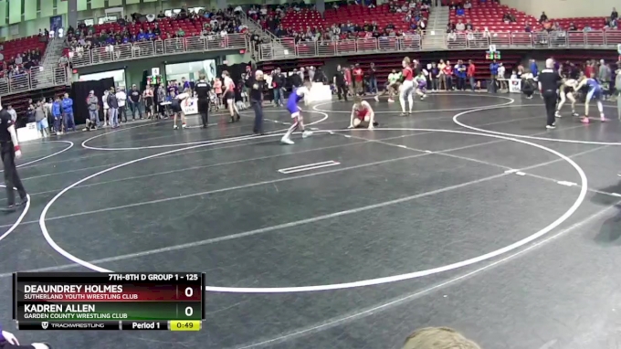 125 lbs Champ. Round 1 - Kadren Allen, Garden County Wrestling Club vs ...