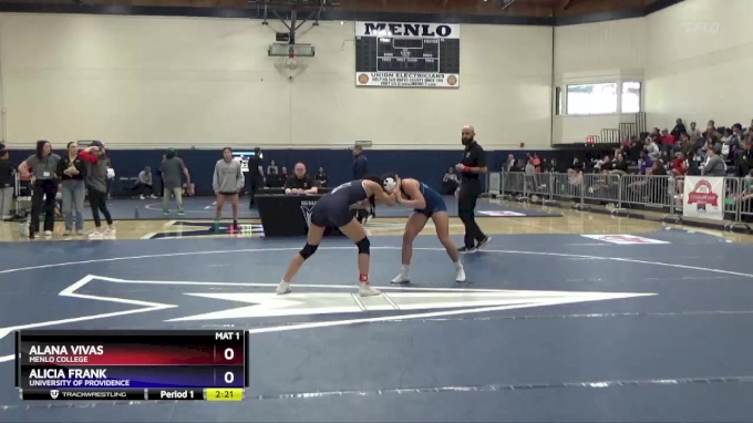 123 lbs Semifinal - Alana Vivas, Menlo College vs Alicia Frank ...