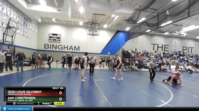 142 lbs Cons. Round 1 - Sam Christensen, Pleasant Grove Jr. High vs ...
