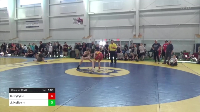 90-S lbs Consi Of 16 #2 - Gabriel Ryzyi, MI vs Jacob Holley, MI