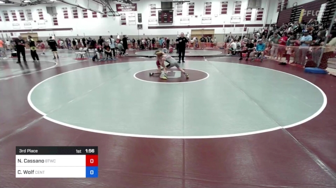 87 lbs 3rd Place - Nico Cassano, Bitetto Trained Wrestling vs ...