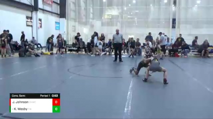 70 lbs Cons. Semi - Kason Wesby, Flex Wrestling vs Jake Johnson, Great ...