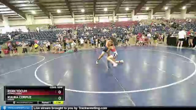 120 lbs Cons. Semi - Ryan Yocum, Pennsylvania vs Kulika Corpuz, Hawaii