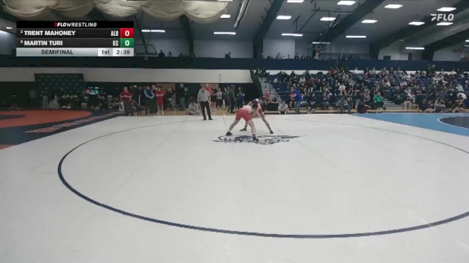 157 lbs Semifinal - Martin Turi, Kings vs Trent Mahoney, Albright