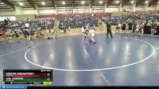 94 lbs Round 1 - Sawyer Greenstreet, Oregon vs Ean Johnson, Montana