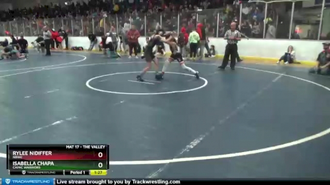 86 lbs Cons. Round 5 - Rylee Nidiffer, NBWC vs Isabella Chapa, Capac ...