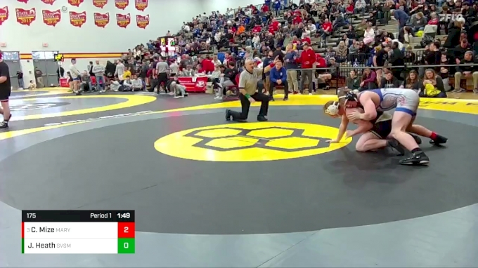 175 lbs Champ. Round 3 - Carson Mize, Marysville vs Jacob Heath, Saint ...