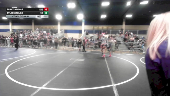 126 lbs Consi Of 64 #1 - Tanay Nimkar, Knights WC vs Tyler Carlos, Elite