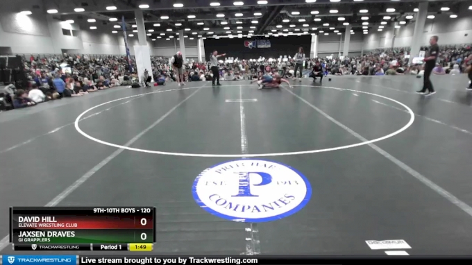 120 lbs Champ. Round 1 - Jaxsen Draves, GI Grapplers vs David Hill ...