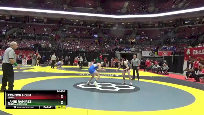 D1-150 lbs Cons. Round 1 - Jamie Ramirez, Central Crossing vs Connor ...