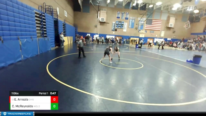 110lbs Cons. Round 6 - Emily Arreola, Davis (Girls) vs Couly McReynolds ...