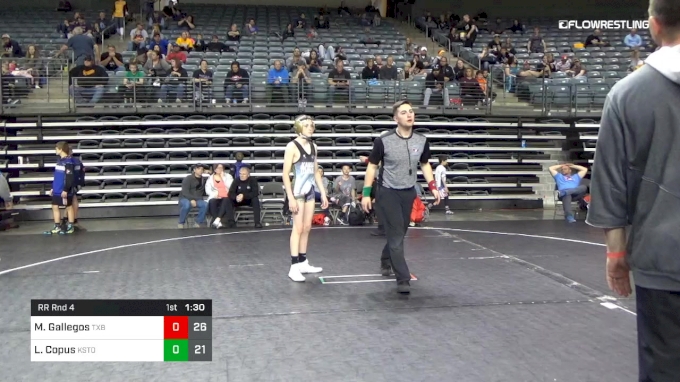 100 lbs Rr Rnd 4 - Mark Gallegos, Texas Blue (E) vs Logan Copus, Kansas ...