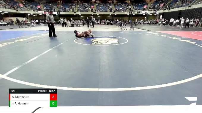 126 lbs Champ. Round 2 - Patrick Hulne, St. Patrick vs Aurelio Munoz ...