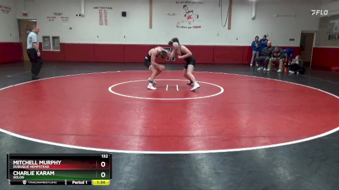 132 lbs Round 1 - Mitchell Murphy, Dubuque Hempstead vs Charlie Karam ...