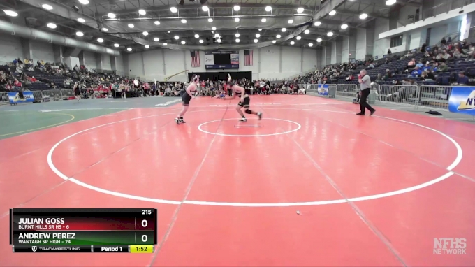 215 lbs Round 3 (3 Team) - JULIAN GOSS, Burnt Hills Sr HS vs Andrew ...