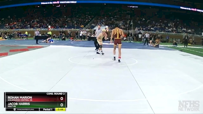 D1-126 lbs Cons. Round 2 - Rohan Marion, Kalamazoo Central HS vs Jacob ...