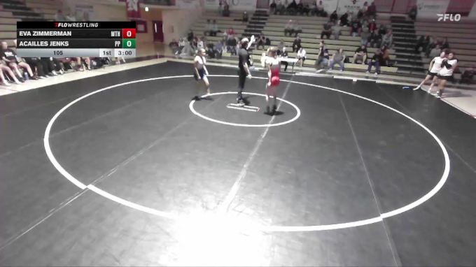 105 lbs Finals (2 Team) - Eva Zimmerman, Mat Thugs-n-Harmony vs ...