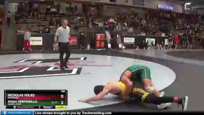 149 lbs Champ. Round 1 - Noah Hermosillo, Adams State vs Nicholas ...