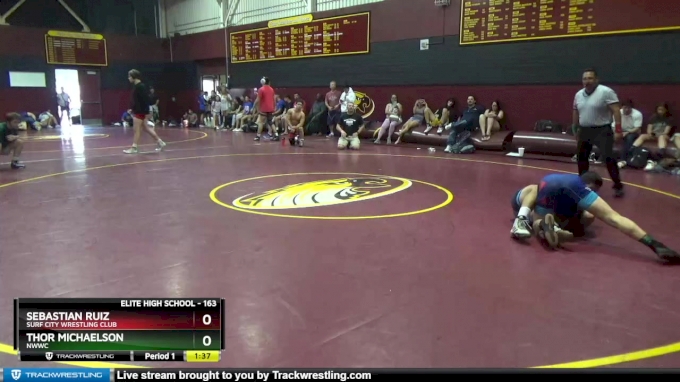 163 lbs Champ. Round 2 - Thor Michaelson, NWWC vs Sebastian Ruiz, Surf ...