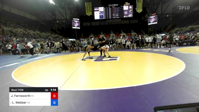 100 lbs Quarters - Justin Farnsworth, PA vs Loc Webber, OH