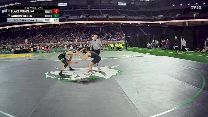 D4-113 lbs 7th Place Match - Blake Wendling, New Lothrop vs Landon ...
