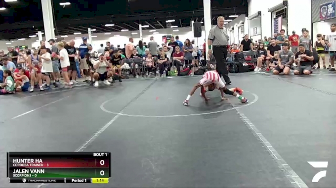 52 lbs Round 1 (4 Team) - Jalen Vann, Scorpions vs Hunter Ha, Cordoba ...