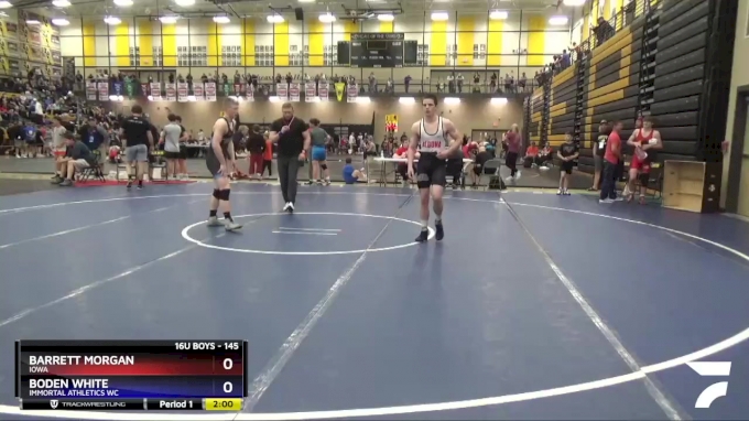 145 lbs Champ. Round 2 - Barrett Morgan, Iowa vs Boden White, Immortal ...